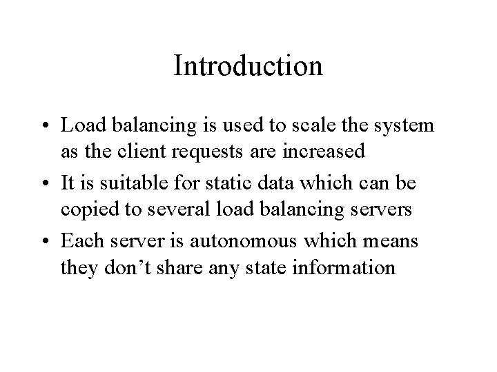 Microsoft Load Balancing and Clustering Outline Introduction Load