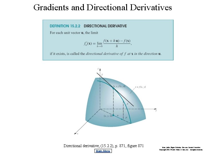 Chapter 15 Gradients Extreme Values Differentials Differentiability and