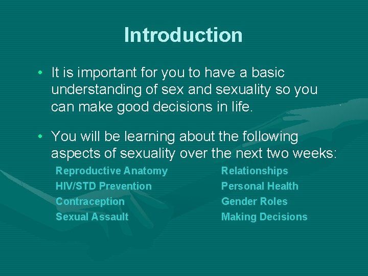 Drawing the Line Learning About Sexuality and Gender