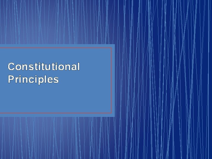 Preamble The Preamble There is really one way