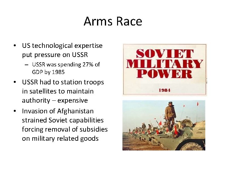 The End of the Cold War Four possible