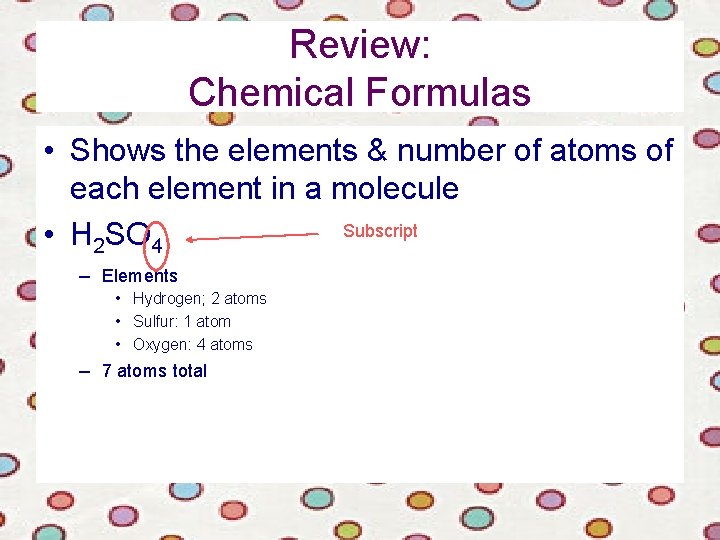 A chemical equation is a symbolic representation of