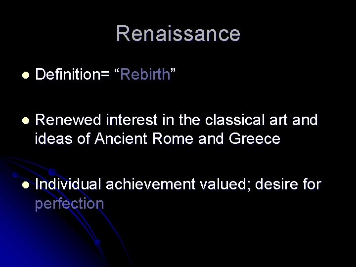The Renaissance Unit The Rebirth of Human Civilization