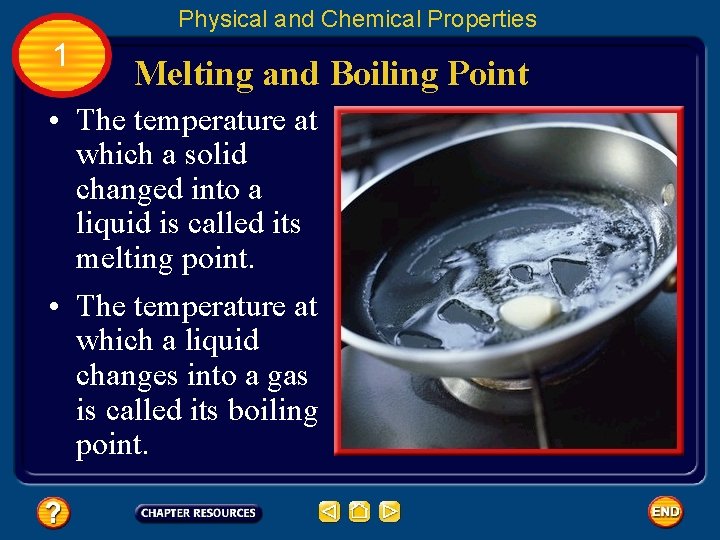 Table of Contents Chapter Properties and Changes of