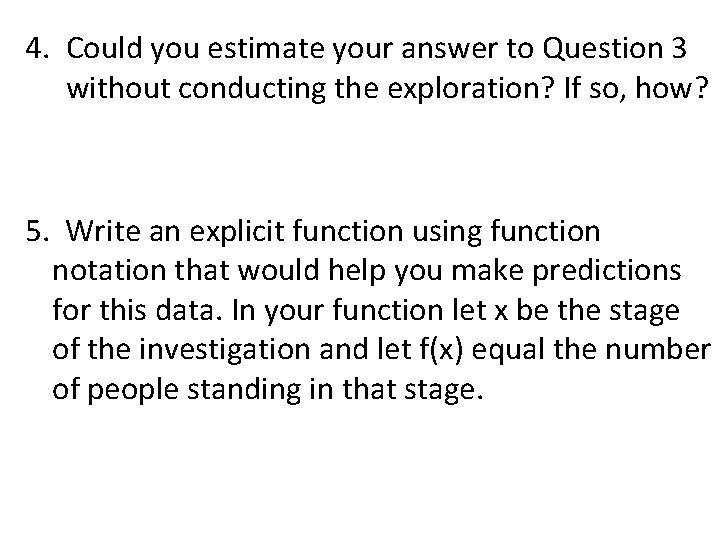 UNIT 3 EXPONENTIAL FUNCTIONS WARM UP ZOMBIES A
