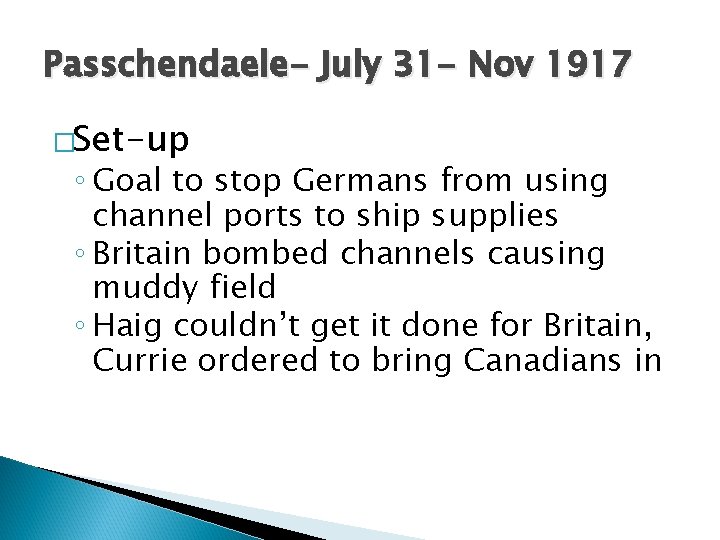 Four Major Canadian Battles of WWI Ypres April