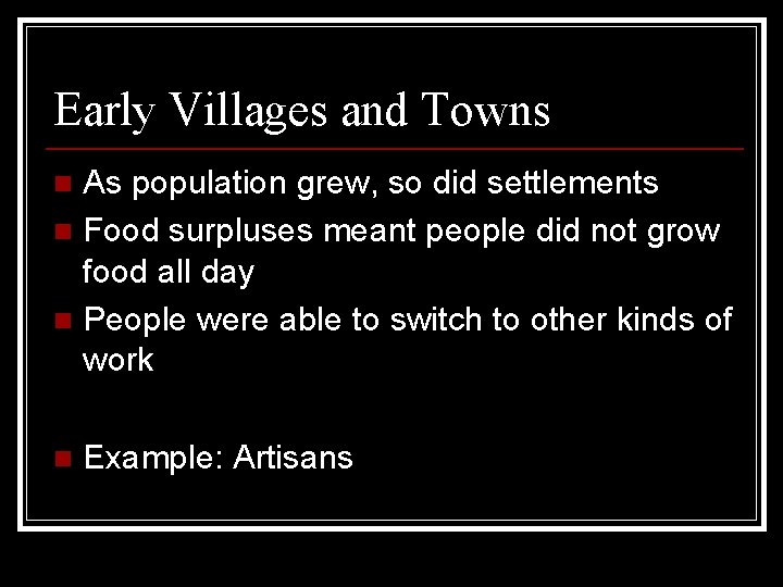 Prehistory Beginnings of Civilization 6 th Grade Social