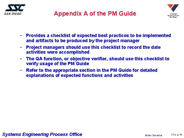 Practical Application of the CMMI and PMBOK Using
