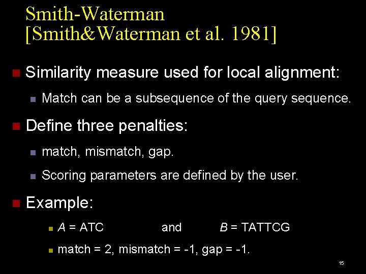 ReferenceBased Alignment in Large Sequence Databases Speaker Panagiotis