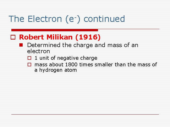 Chapter 5 Atomic Structure The Periodic Table College