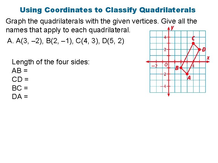 Homework Quadrilaterals Coordinate Geometry Day 1 Wkst BIG