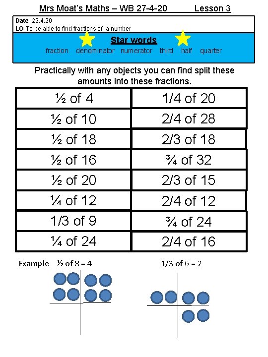 Mrs Moats Maths 27 4 20 WB I