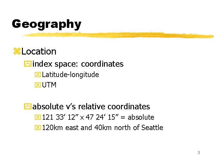 G P S The Global Position System Miles