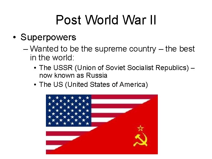 Cuban Missile Crisis Timeline of events Post World