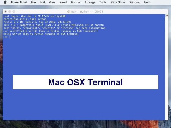 Intro to Python Programming Part II Hydroinformatics October