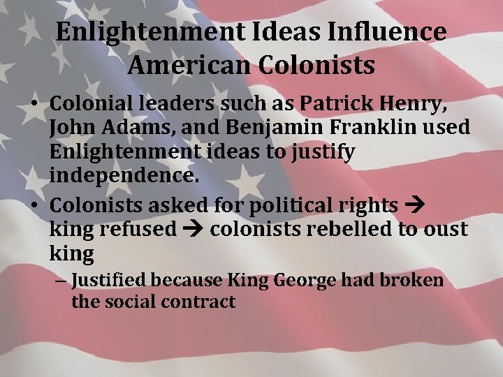 The American Revolution The Birth of a Republic