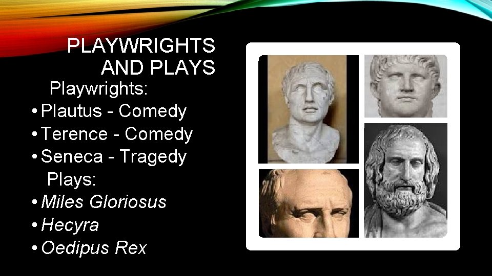 THE ROMAN THEATRE By Erica Trombley Kaleigh James