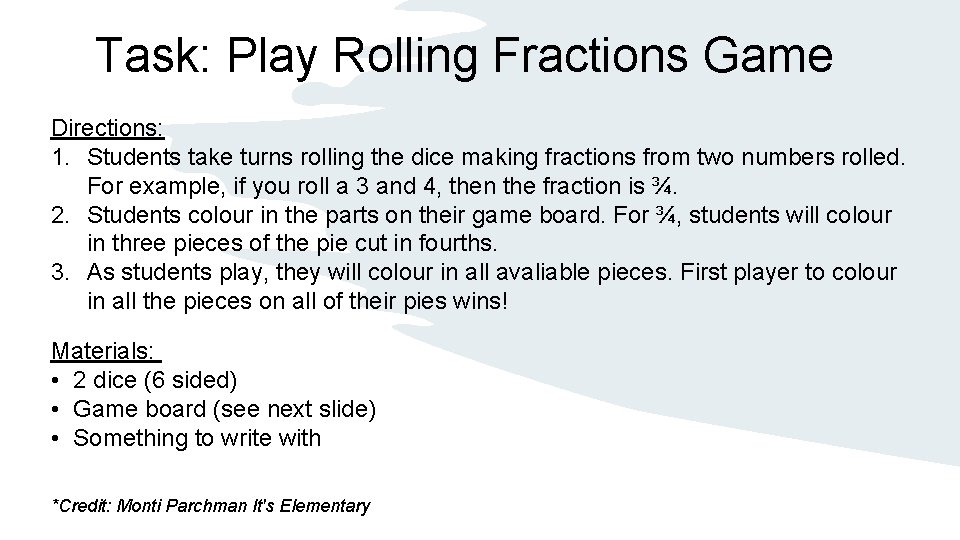 FRACTION S LESSON 1 Lets Learn About Fractions