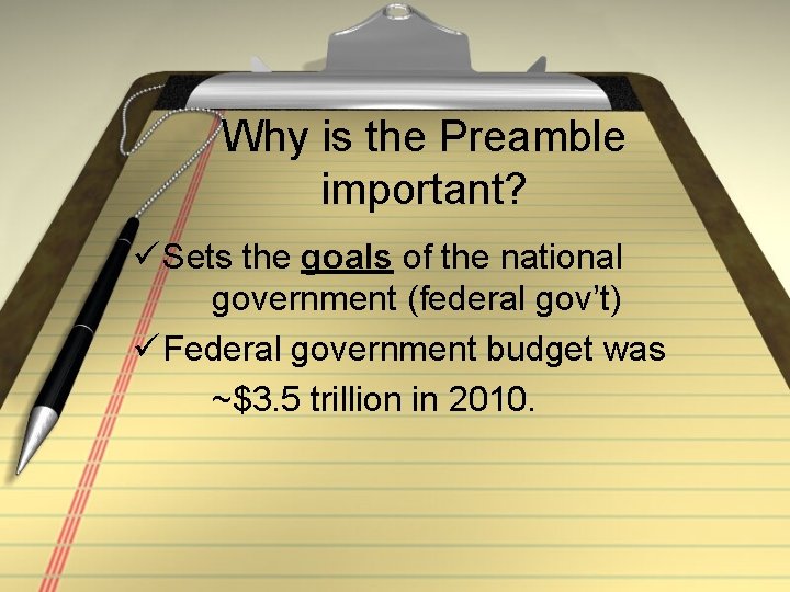 U S Constitution Handbook Principles A more perfect