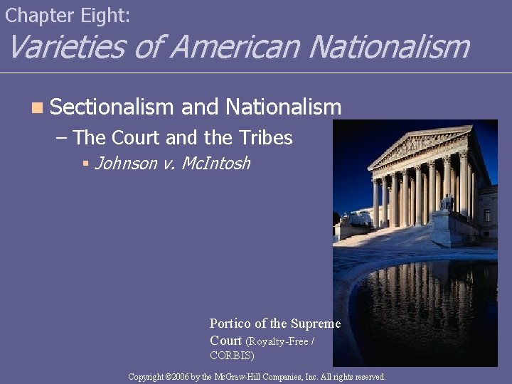 Alan Brinkley AMERICAN HISTORY 12e Chapter Eight Varieties