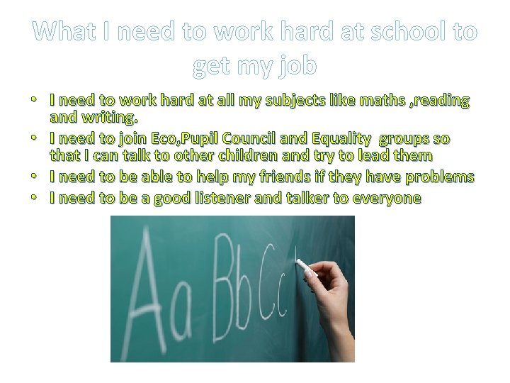 PRINCIPAL TEACHER By Freya Canning My Dream Job