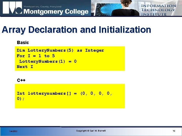 CMP 839 Programming Fundamentals Session 3 www profburnett