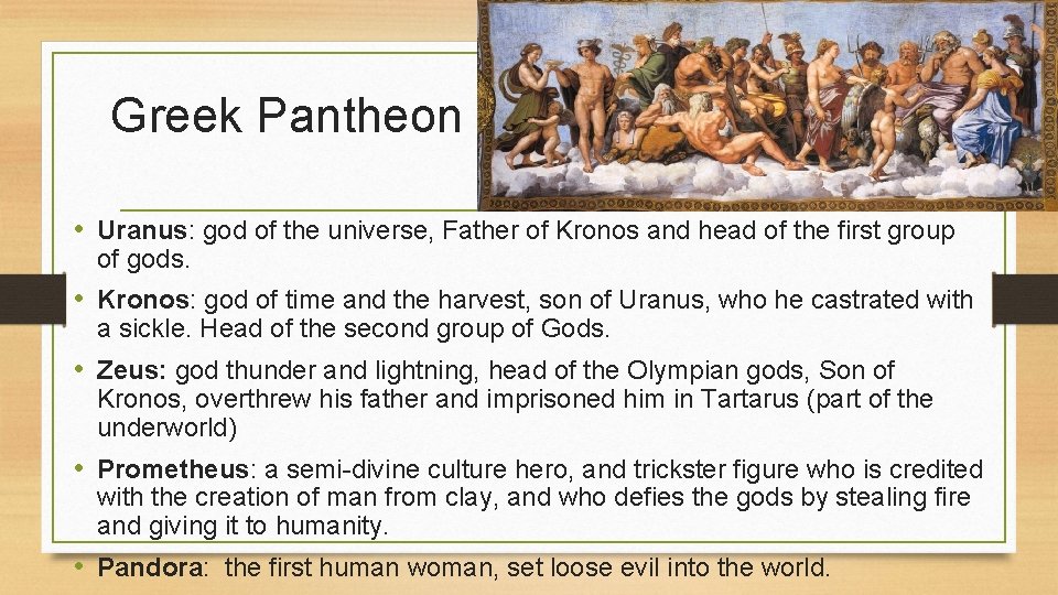 Early Gods and Mythology Bell Ringer How did