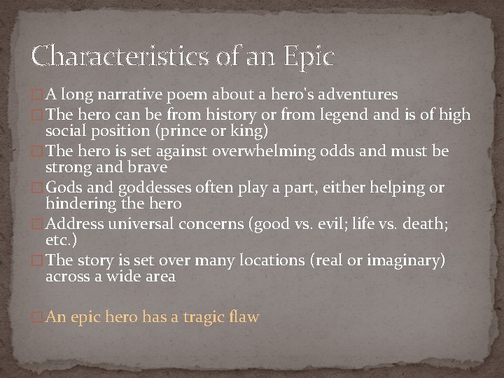 The Odyssey Homer Ancient Greece Background Information English