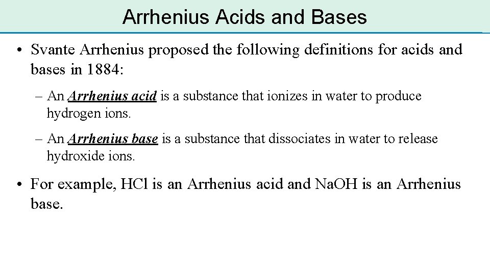 Unit 8 Part II Acids and Bases Pure