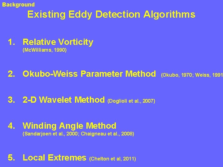 A Vector Geometry Based Eddy Detection Algorithm Eulerian