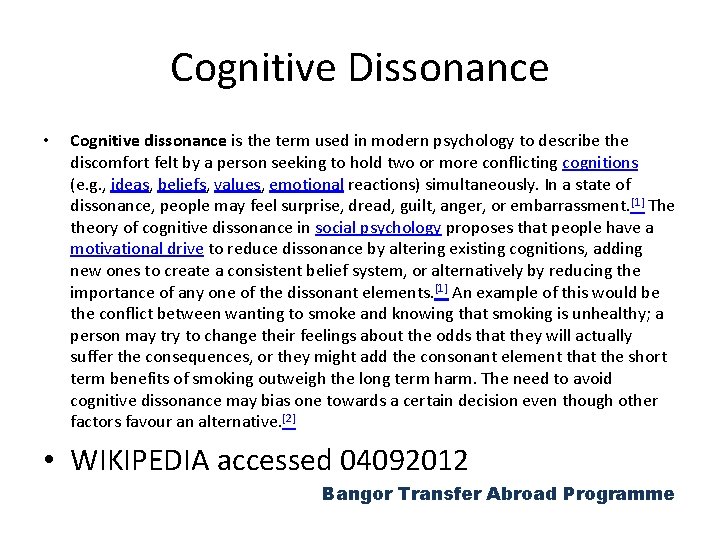 Cognitive Dissonance Problem Solving Search Alternatives Set Theory