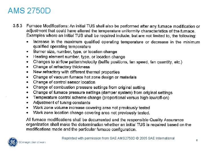 API Specification 6 A Furnace Calibration Requirements Carry