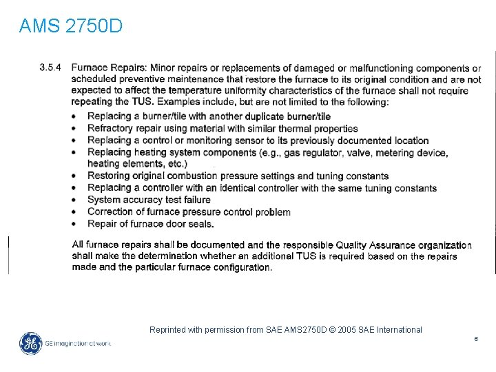 API Specification 6 A Furnace Calibration Requirements Carry