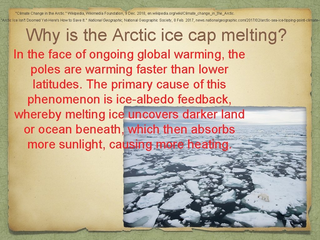 Effects of Arctic Ice Cap Melting By Cindy
