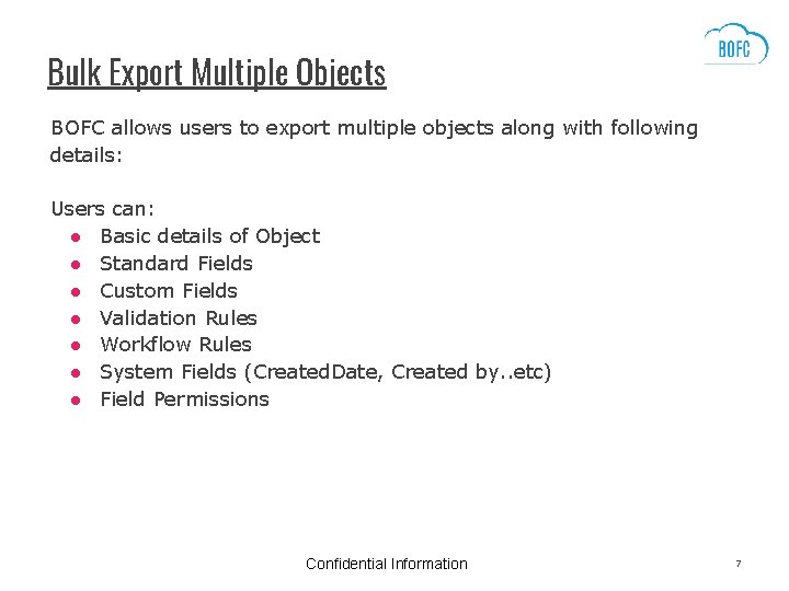 HOW TO PERFORM BULK EXPORT OPERATION IN SALESFORCE