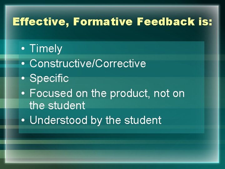 Moving From Feedback to Feedforward Writing With Integrity