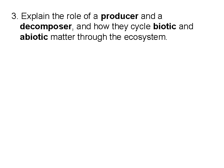 Ecology Review Worksheet Grading Rubric 1 Energy in