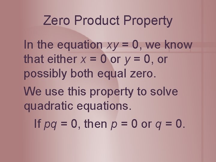 Algebra 1 Section 12 1 Solving Quadratic Equations