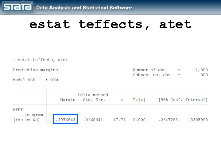 Causal Inference for Complex Observational Data Using Stata