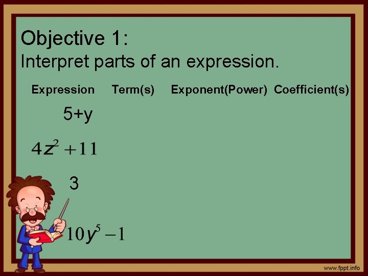 Warm Up Evaluate Algebra A 1 1 Variables