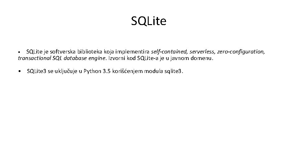 DMS 2020 Projektna nastava Povezivanje s bazom podataka