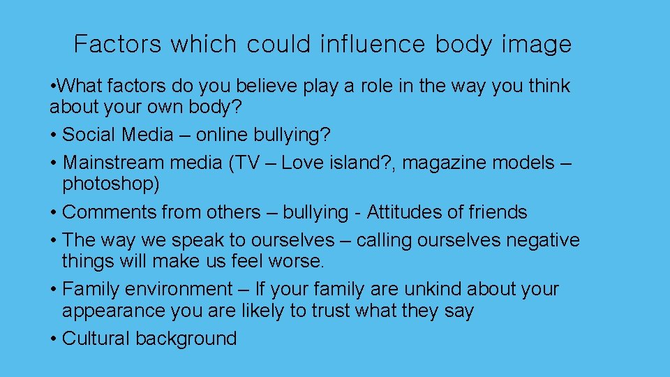 Body Image CheckIn Let us know how youre