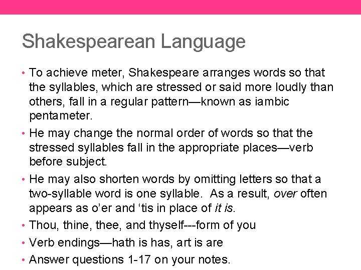 SHAKESPEARE Life English History Elizabethan Era Language The