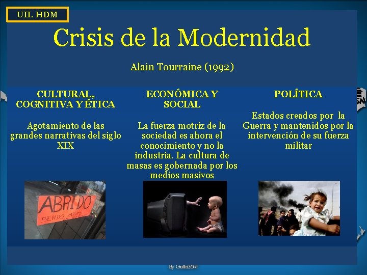 Unidad II Humanismo y Debate de la Modernidad