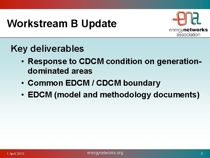 CMG and Workstream Update PRESENTED BY Andrew Neves