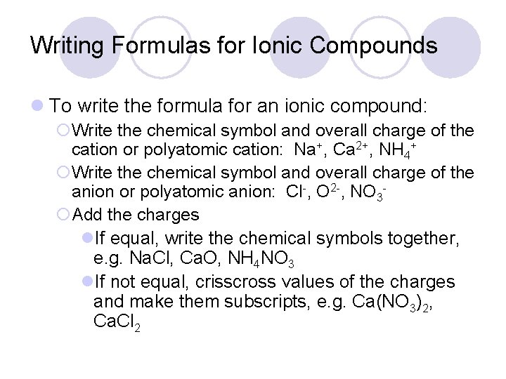 Ionic Bonding Ionic Bonding l Occurs when electrons