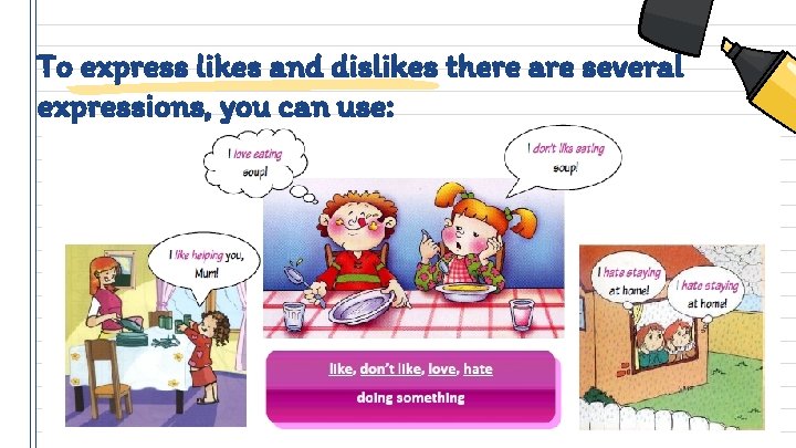 LIKES AND DISLIKES 8 Elementary AB English Guide