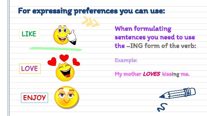 LIKES AND DISLIKES 8 Elementary AB English Guide