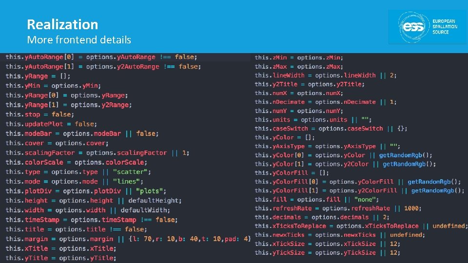European Spallation Source Web PV Thomas Grandsaert Development