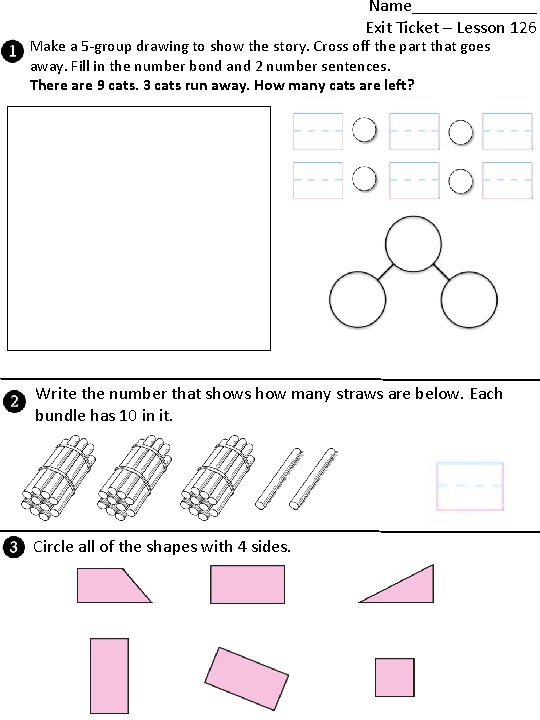 Name Exit Ticket Lesson 124 The bus had